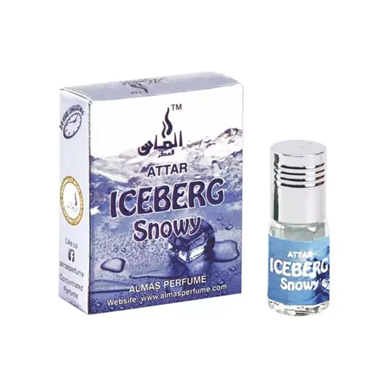 Almas Iceberg Snowy Attar Roll On 3Ml - Daarul Kitab & Islamic Store